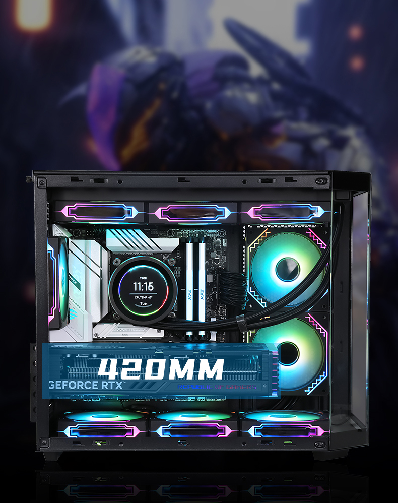 NeweggBusiness - Sama 2771 Black Dual USB3.0, Tempered Glass Micro-ATX Tower Gaming Computer ...